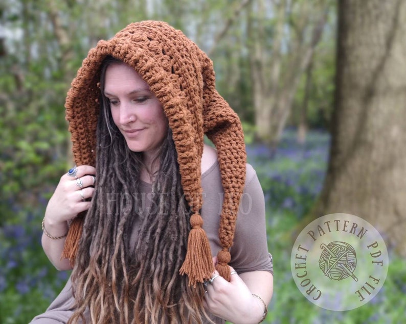 Elwyn Hood Crochet Pattern Pixiecore Hood Crochet Hat - Etsy UK