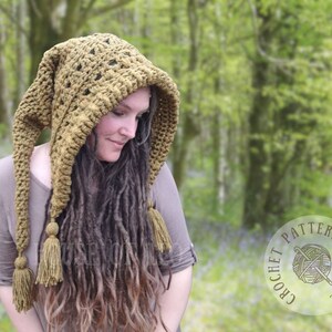 Elwyn Hood Crochet Pattern, Pixiecore Hood, Crochet Hat Pattern ...