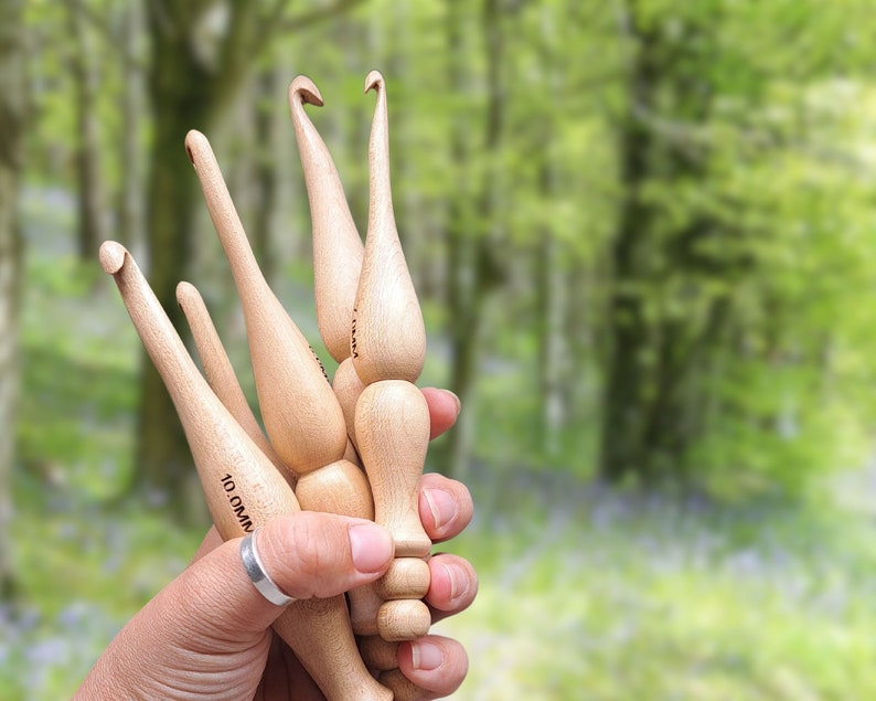 Handmade Ergonomic Wooden Crochet Hook Hand Carved Maple - Etsy