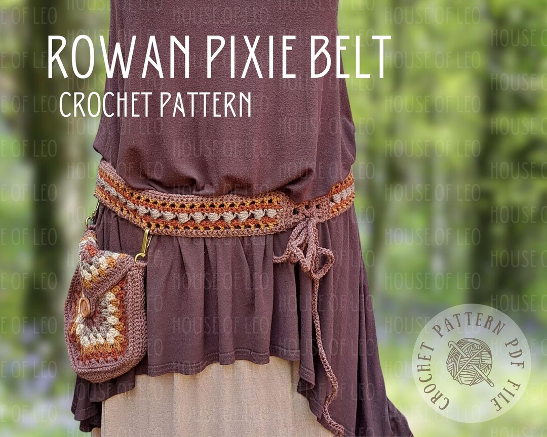Rowan Pixie Belt Crochet Pattern, Crochet Fanny Pack Pattern, PDF Pattern, Boho Crochet Pocket ...
