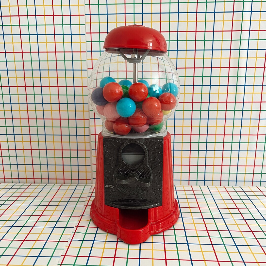 Vintage Carousel Bubble Gum Machine Metal & Glass - Etsy