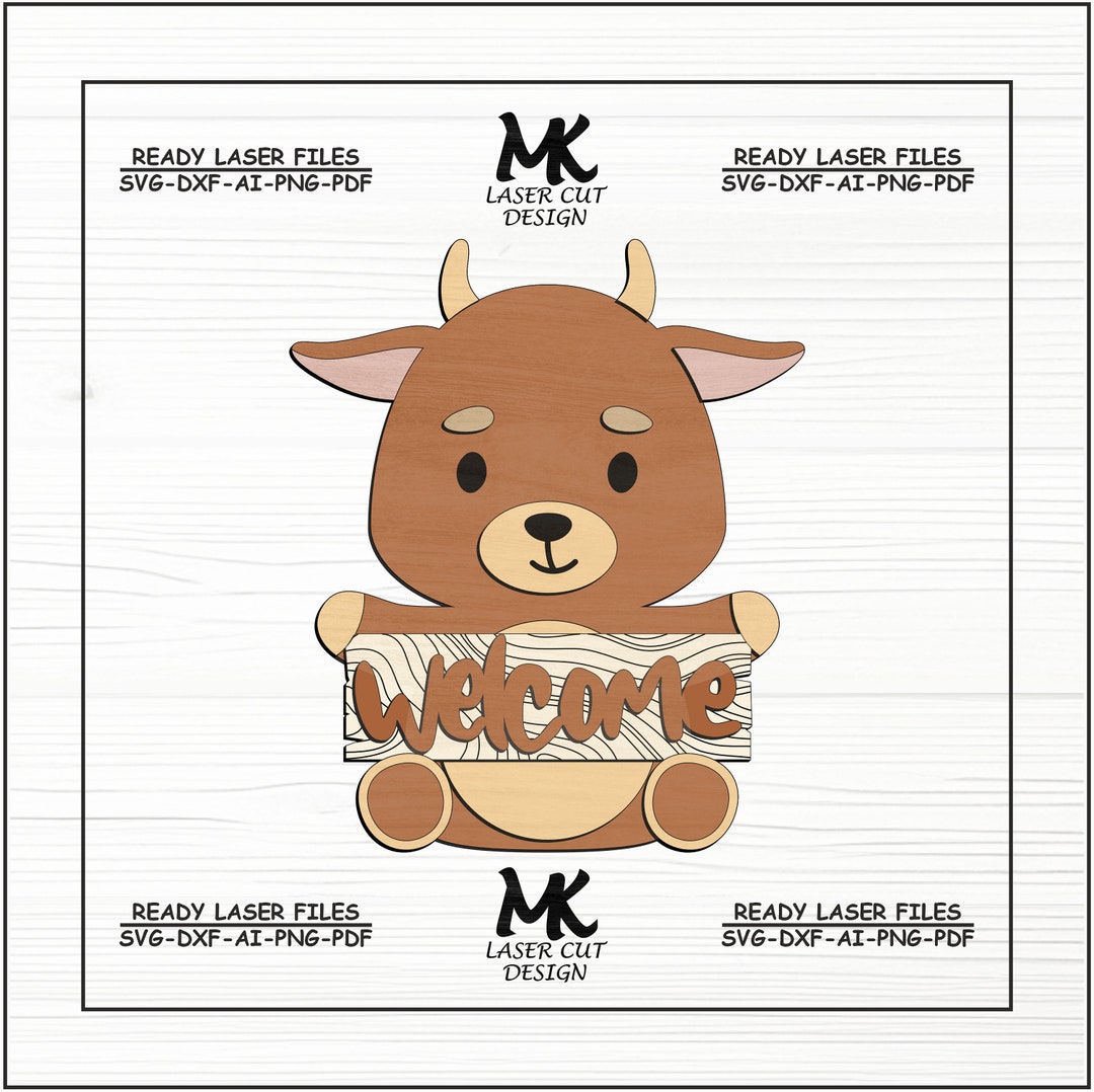 Goat Laser Cut File, Laser Cut Animal Files, Goat Silhouette Svg, Goat ...