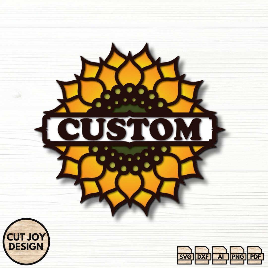 Sunflower Personizable Welcome Sign SVG Rustic Farmhouse Wall Decor ...