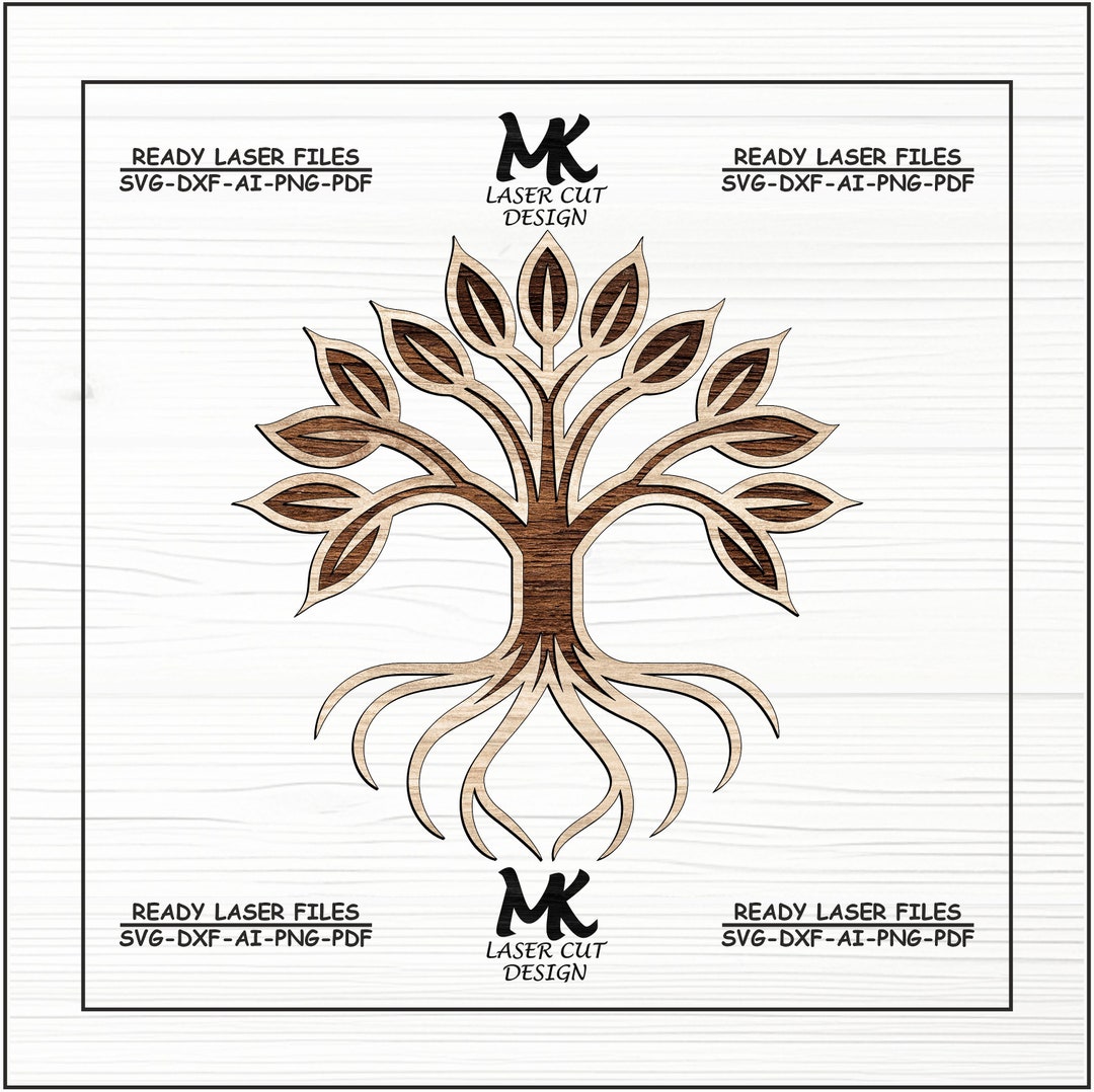 Family Tree Laser Cut File Laser Engraving File, Diy Laser Cutting ...