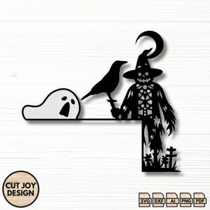 Halloween Door Corner SVG Bundle: Spooky Laser Cut Files (digital ...