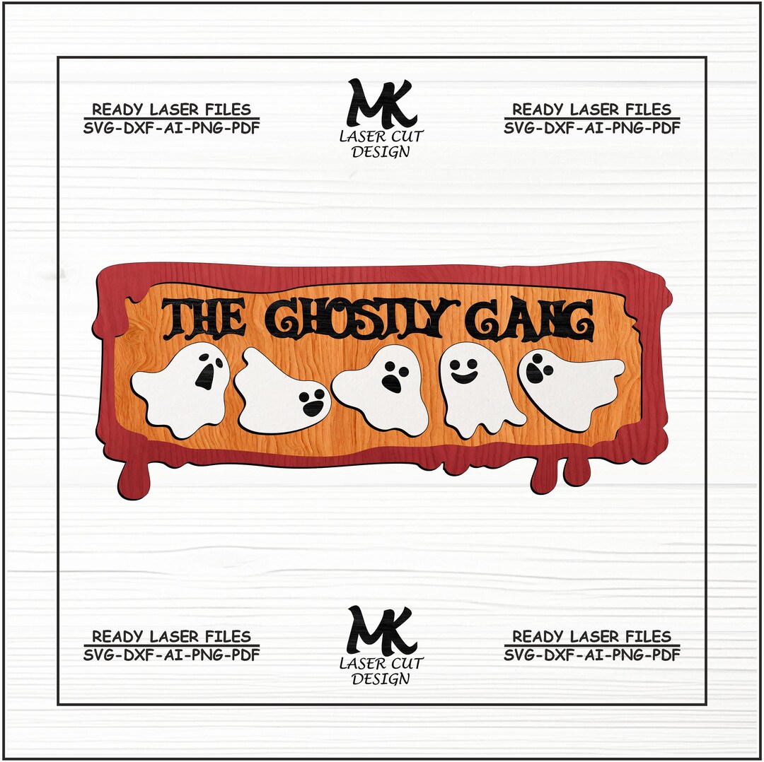 Halloween Ghost Sign SVG, Cute Ghosts Svg, Halloween Sign Svg ...