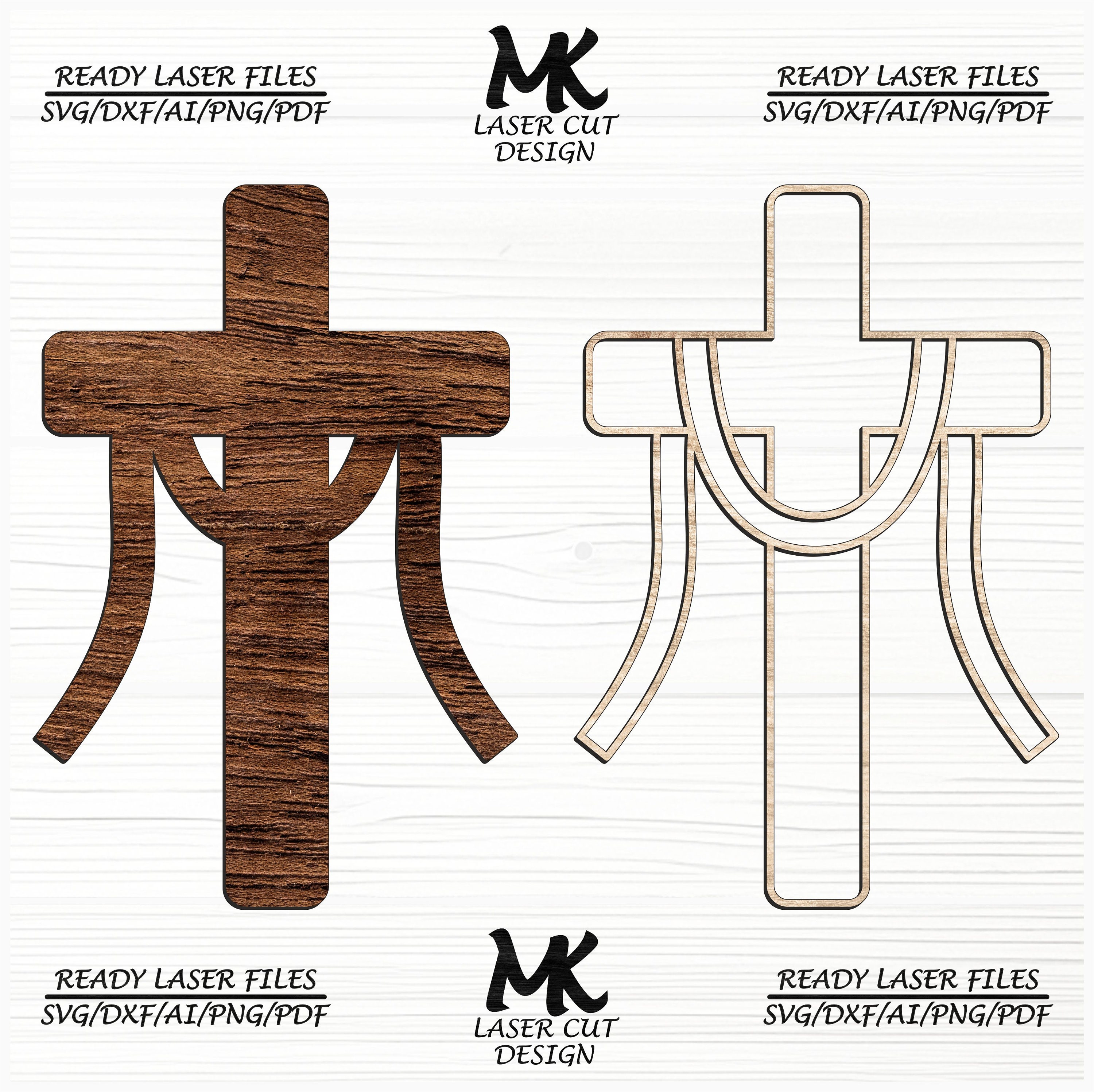 Divine Cross Laser Cut Files for Glowforge Hangable & Non-hangable ...