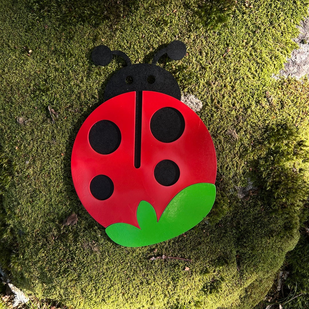 Ladybug Laser Cut SVG File Nursery Wall Decor Glowforge Cricut Layered ...