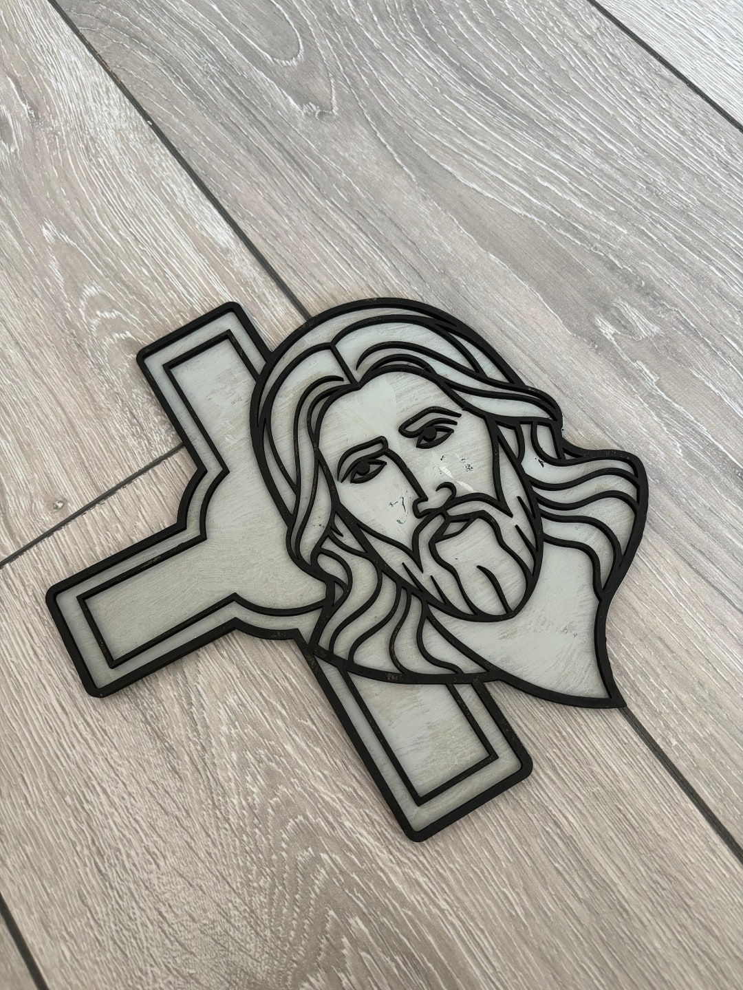 Jesus Cross Svg Laser Cut Jesus File, Cross Patterns File, Christian ...