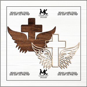 Cross SVG Laser Cut Files for Glowforge & All Lasers DXF, PNG, Ai,pdf ...