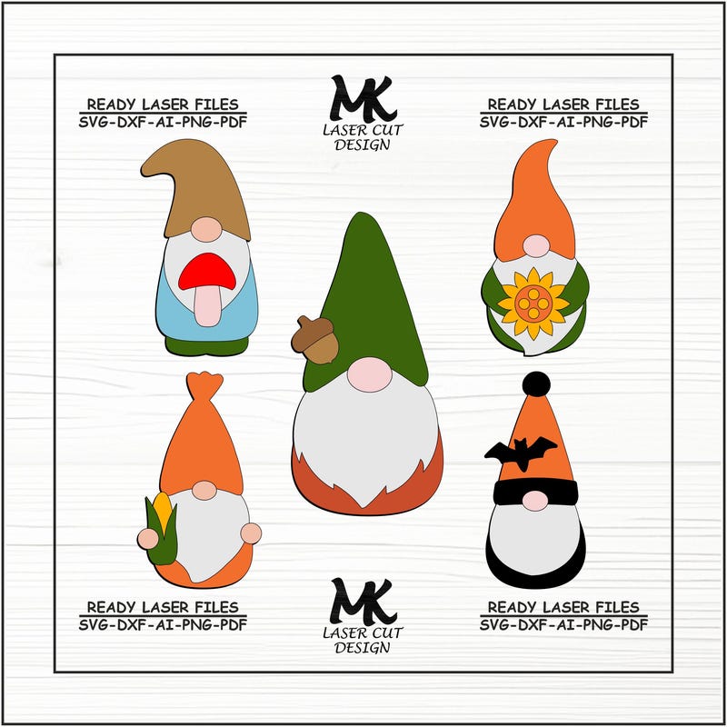 Halloween Gnome Svg - Etsy