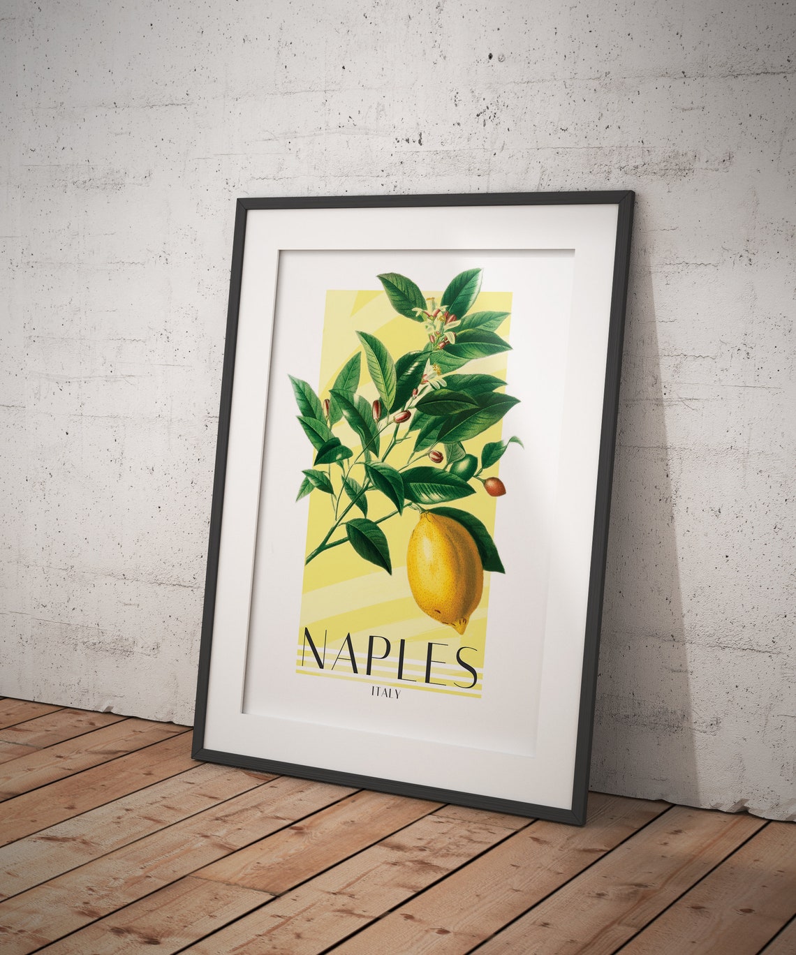 Printable Naples Lemon Fruits of the World Minimalist Poster - Etsy