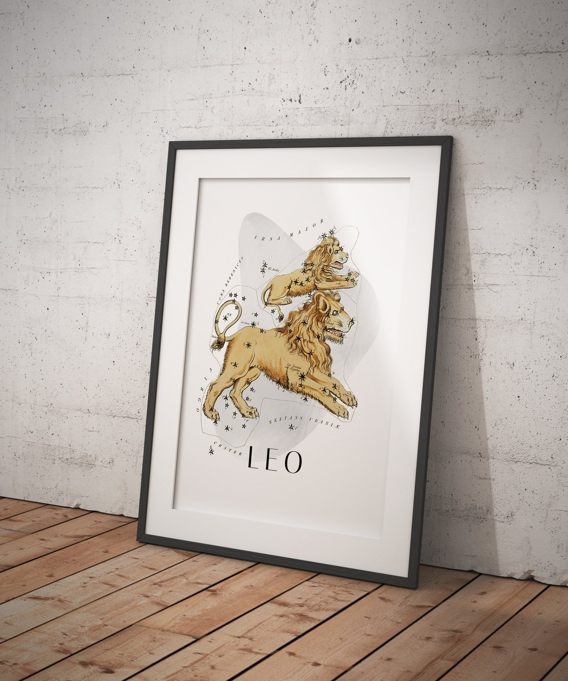 Printable Zodiac Leo Minimalist Poster - Etsy