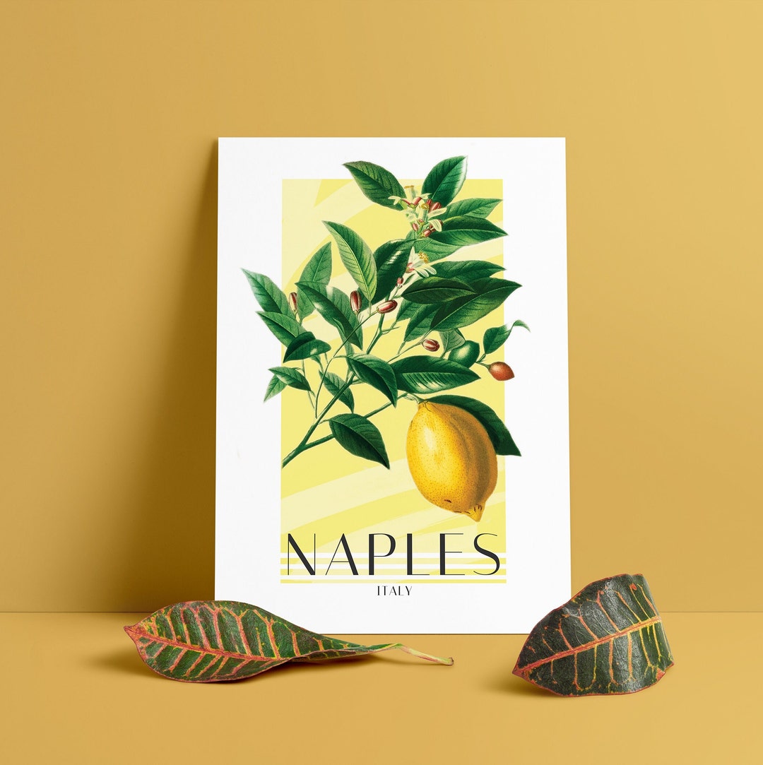 Printable Naples Lemon Fruits of the World Minimalist Poster - Etsy
