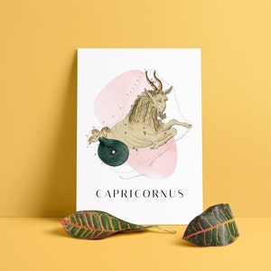Printable Zodiac Capricorn Minimalist Poster - Etsy