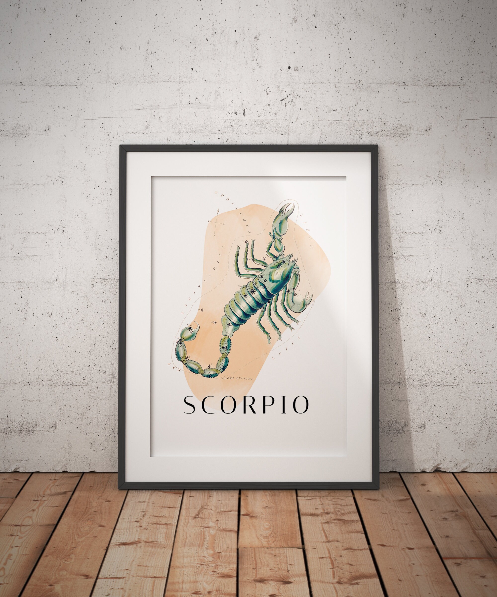 Printable Zodiac Scorpio Minimalist Poster - Etsy