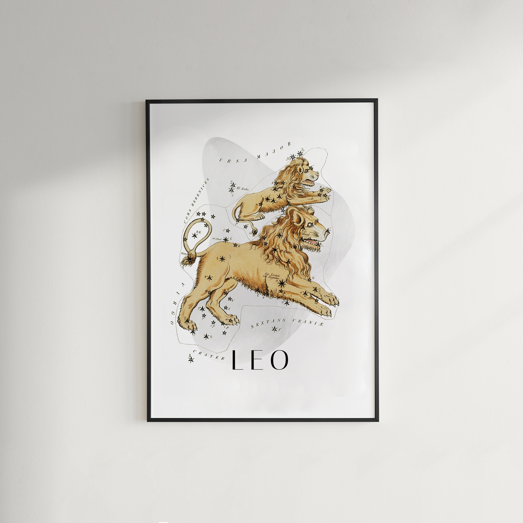 Printable Zodiac Leo Minimalist Poster - Etsy
