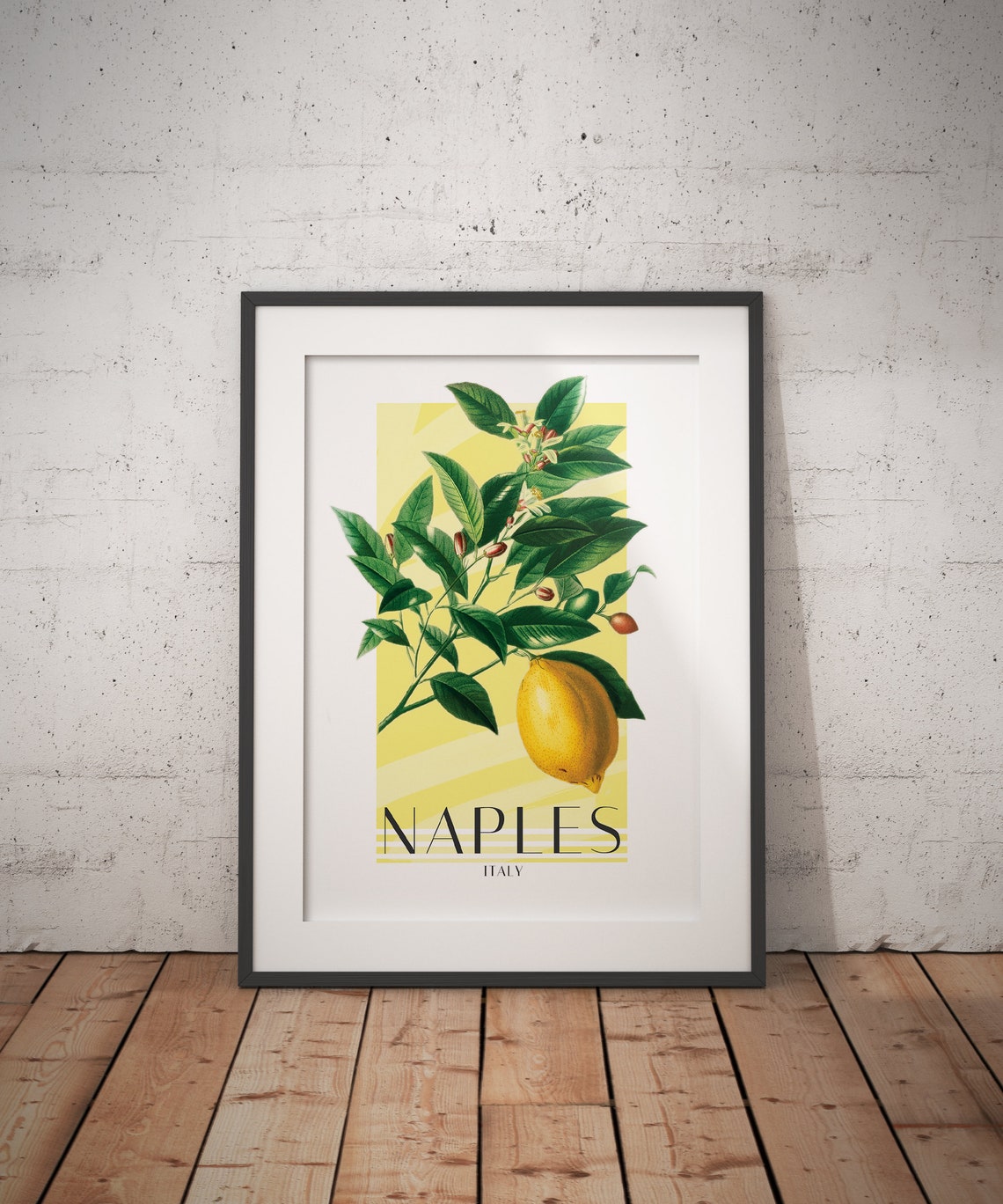 Printable Naples Lemon Fruits of the World Minimalist Poster - Etsy