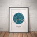 Printable London Circle Map Minimalist Poster - Etsy