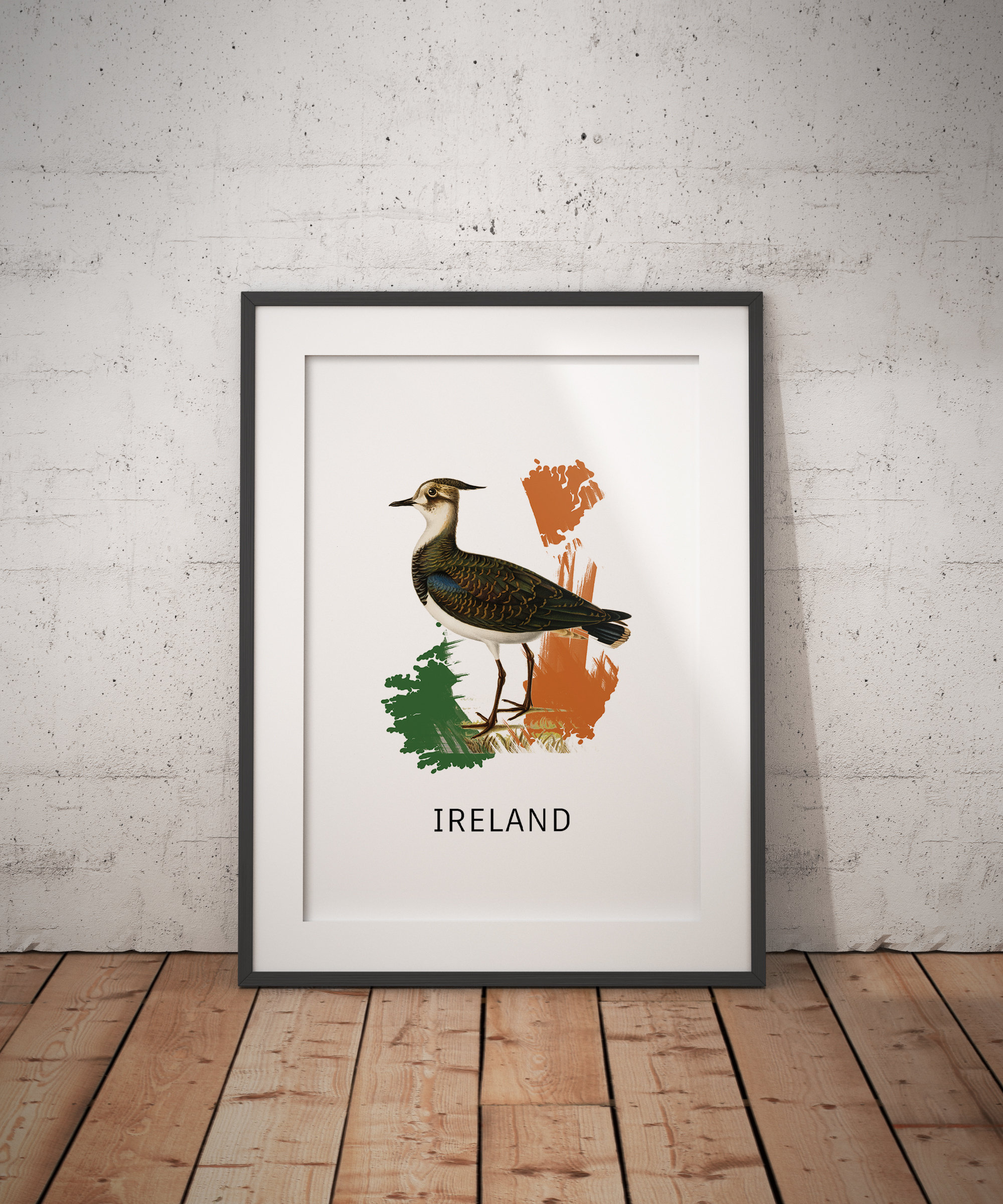 Lapwing Ireland - Birds of the World Minimalist Poster - Etsy