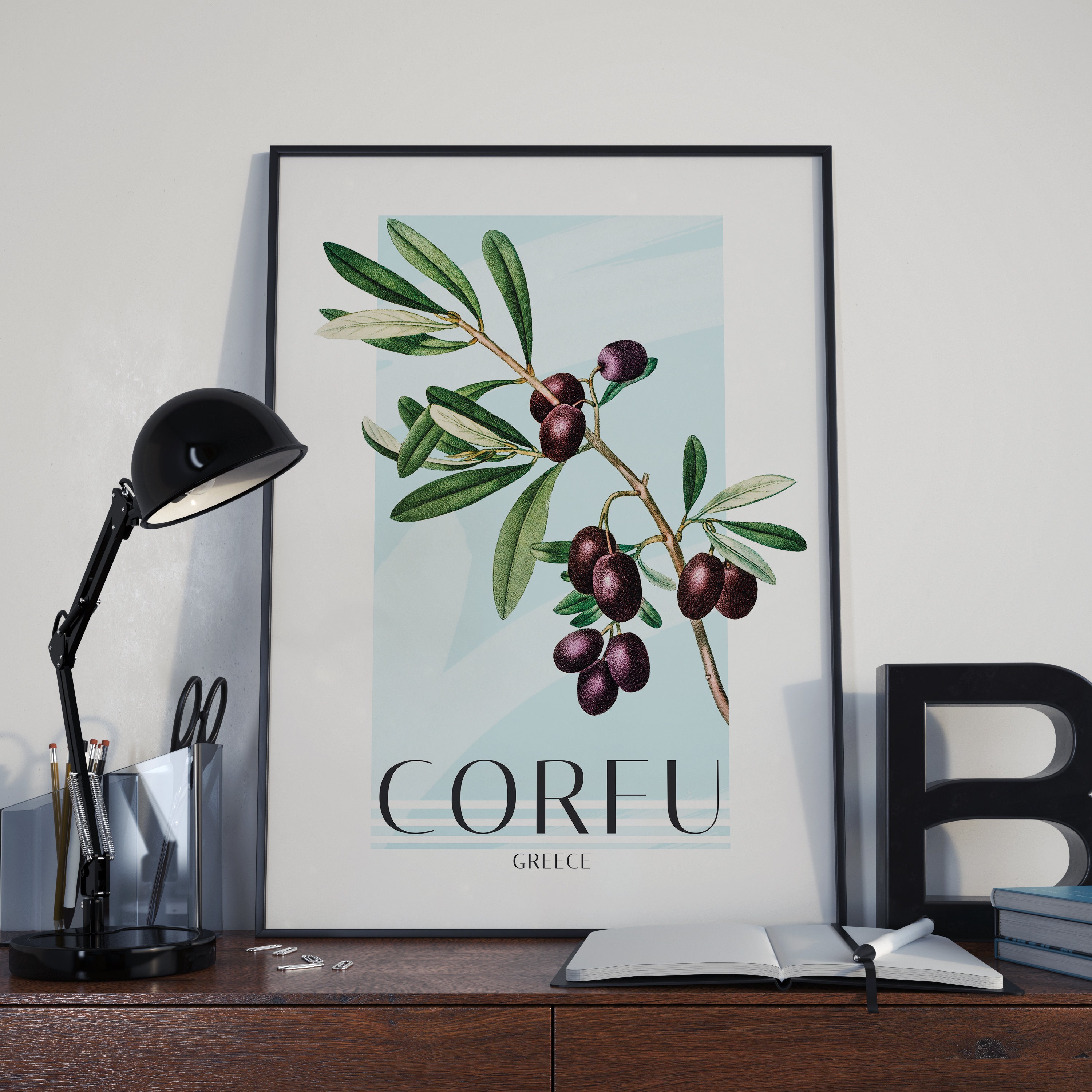 Printable Corfu Olives Fruits of the World Minimalist Poster - Etsy