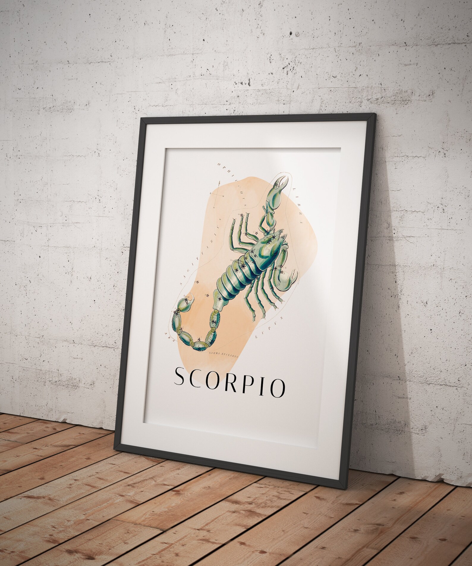 Printable Zodiac Scorpio Minimalist Poster - Etsy