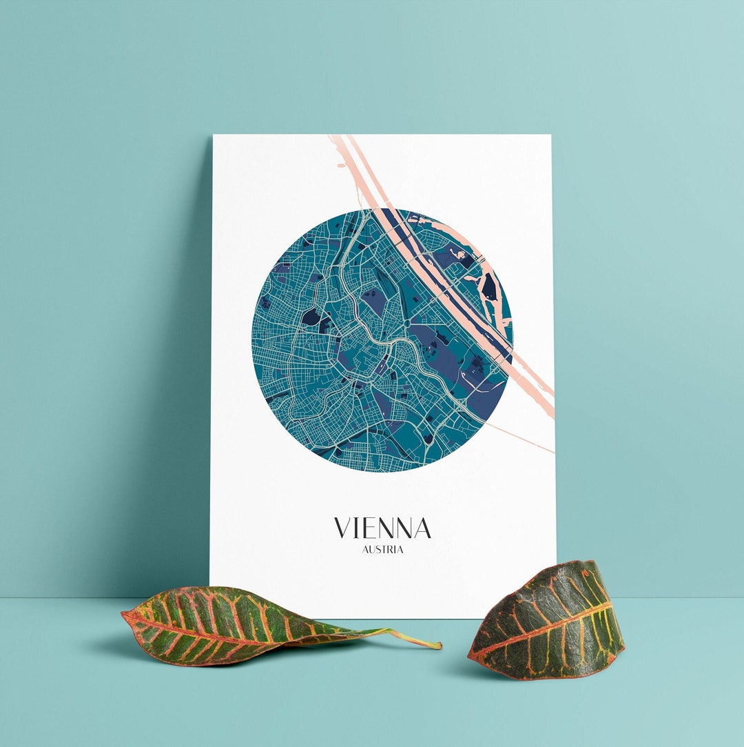 Printable Vienna Circle Map Minimalist Poster - Etsy
