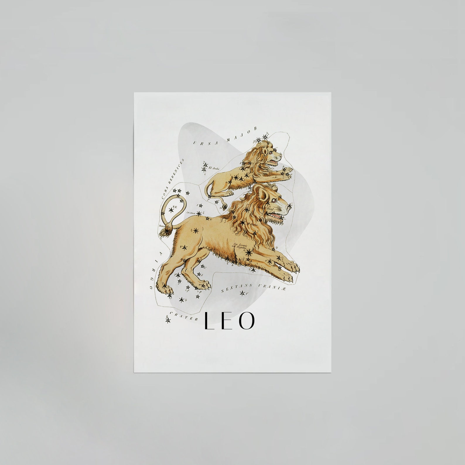 Printable Zodiac Leo Minimalist Poster - Etsy