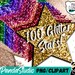 100 Sparkling Glitter Stars Digital PNG | Glitter Clipart Commercial ...