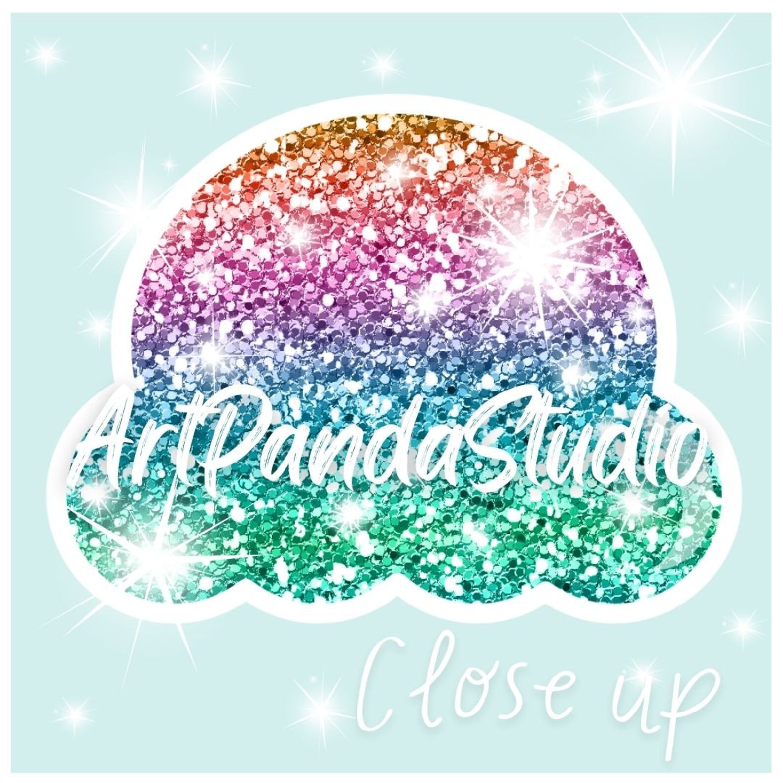 Glitter Ice Cream Scoops - Rainbow Colors | SVG Cut File, Glitter ...