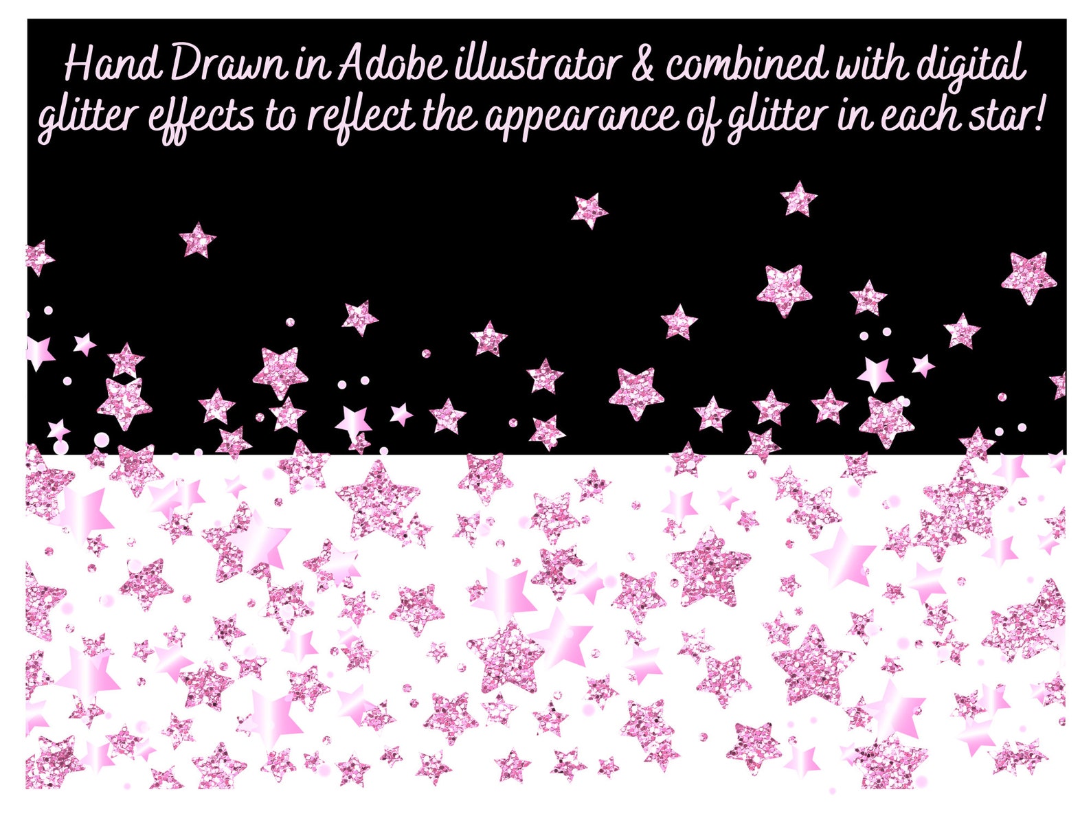 25 Pink Glitter Stars Clipart Bundle - Pink Glitter Star Clipart - Pink ...