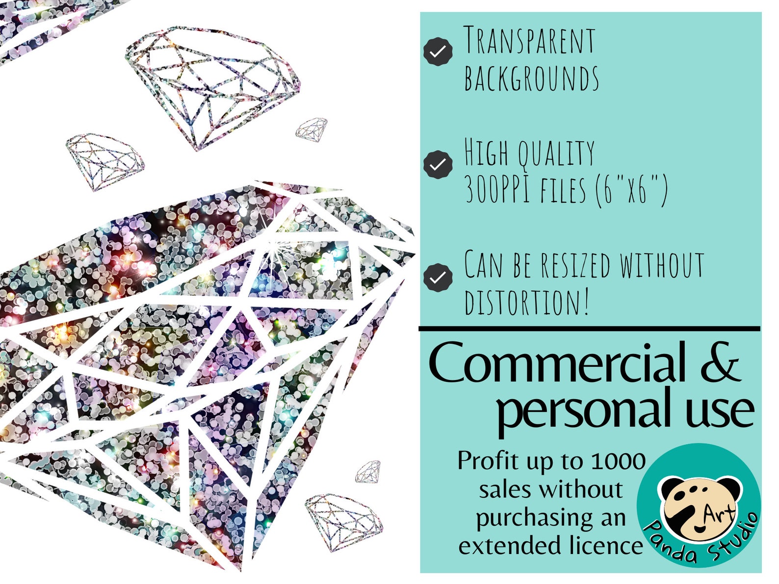 32 Sparkling Glitter Diamonds Digital PNG | Diamond Glitter Clipart ...