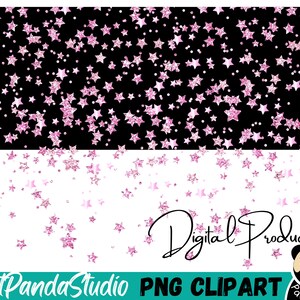 25 Pink Glitter Stars Clipart Bundle - Pink Glitter Star Clipart - Pink ...