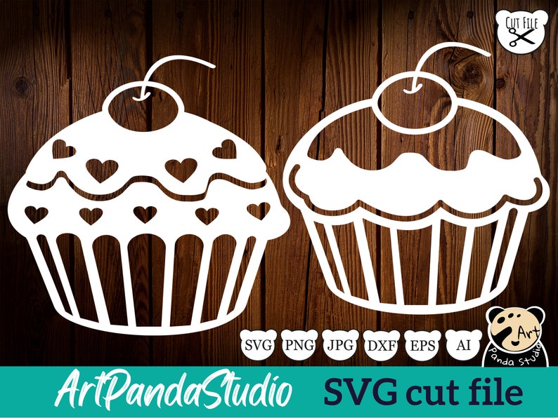 15 SVG Cupcakes, 15 SVG Cut Files, Circuit Cut Files Cake, Muffin SVG ...