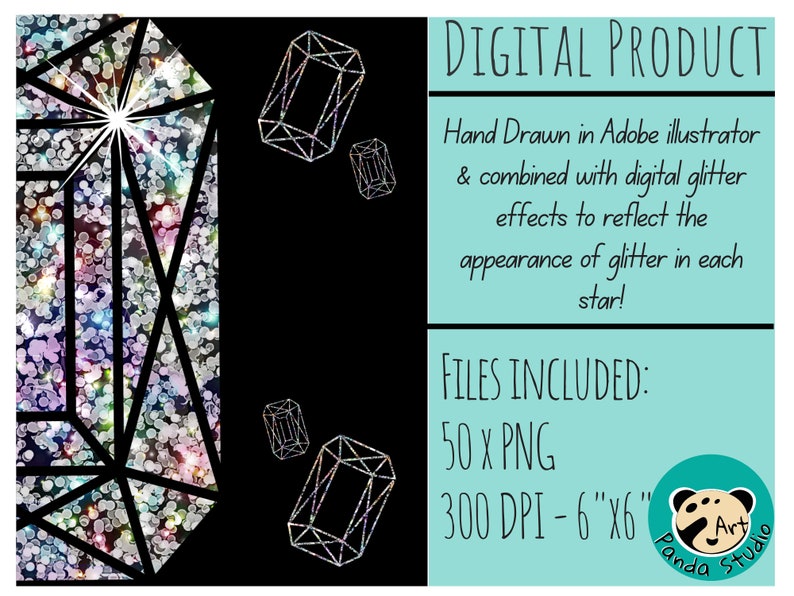 32 Sparkling Glitter Diamonds Digital PNG | Diamond Glitter Clipart ...