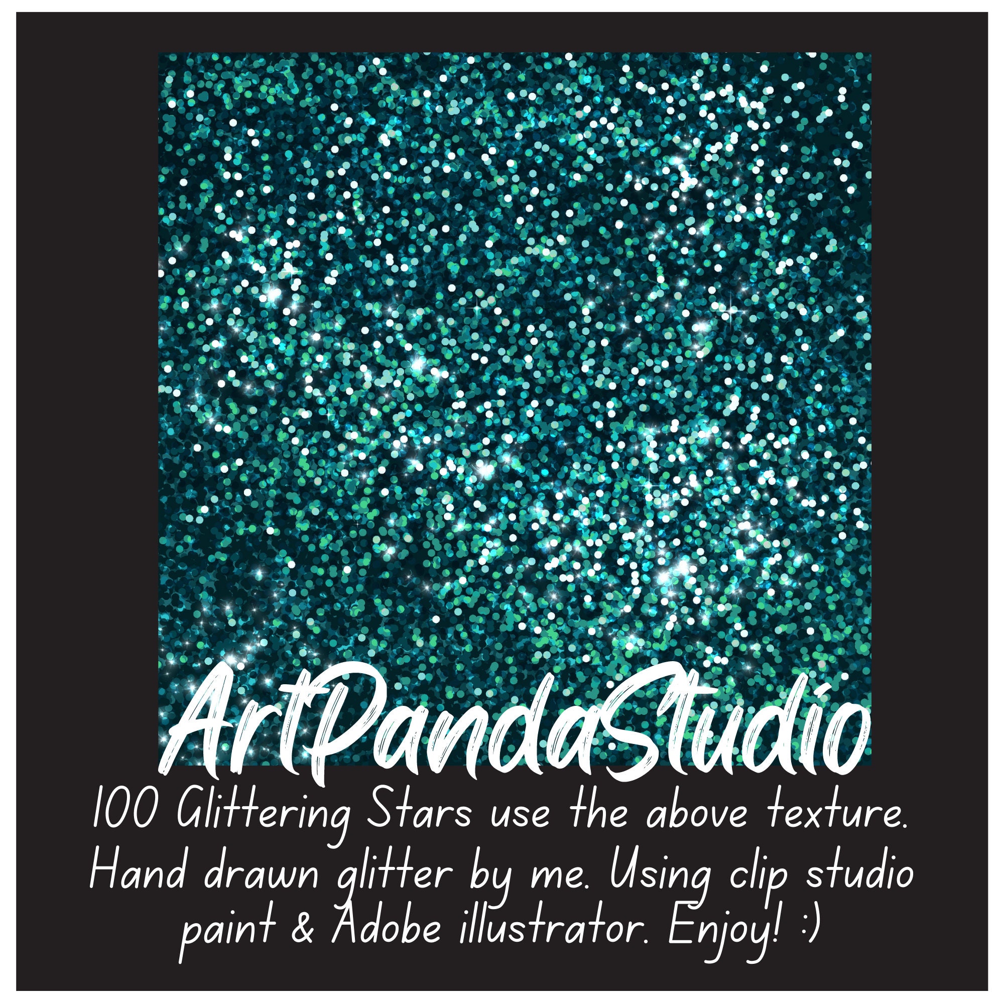 100 Sparkling Glitter Stars Digital PNG | Glitter Clipart Commercial ...