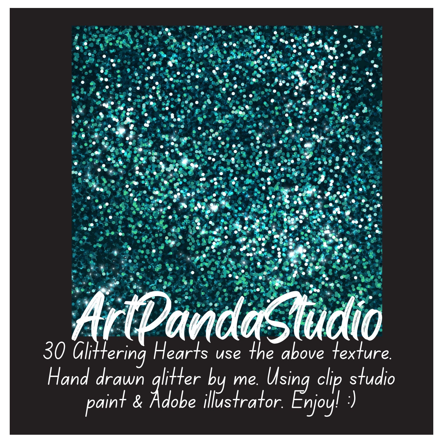 30 Glitter Hearts Clipart, Sparkling Hearts Clipart Bundle, Glittery ...