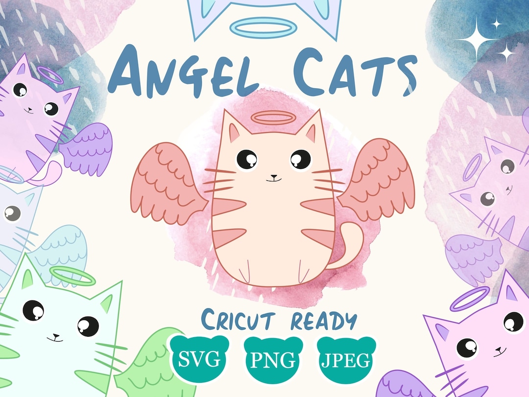 Angel Cats Wings -SVG/PNG/JPEG -wings Digital Download -cricut Wings ...