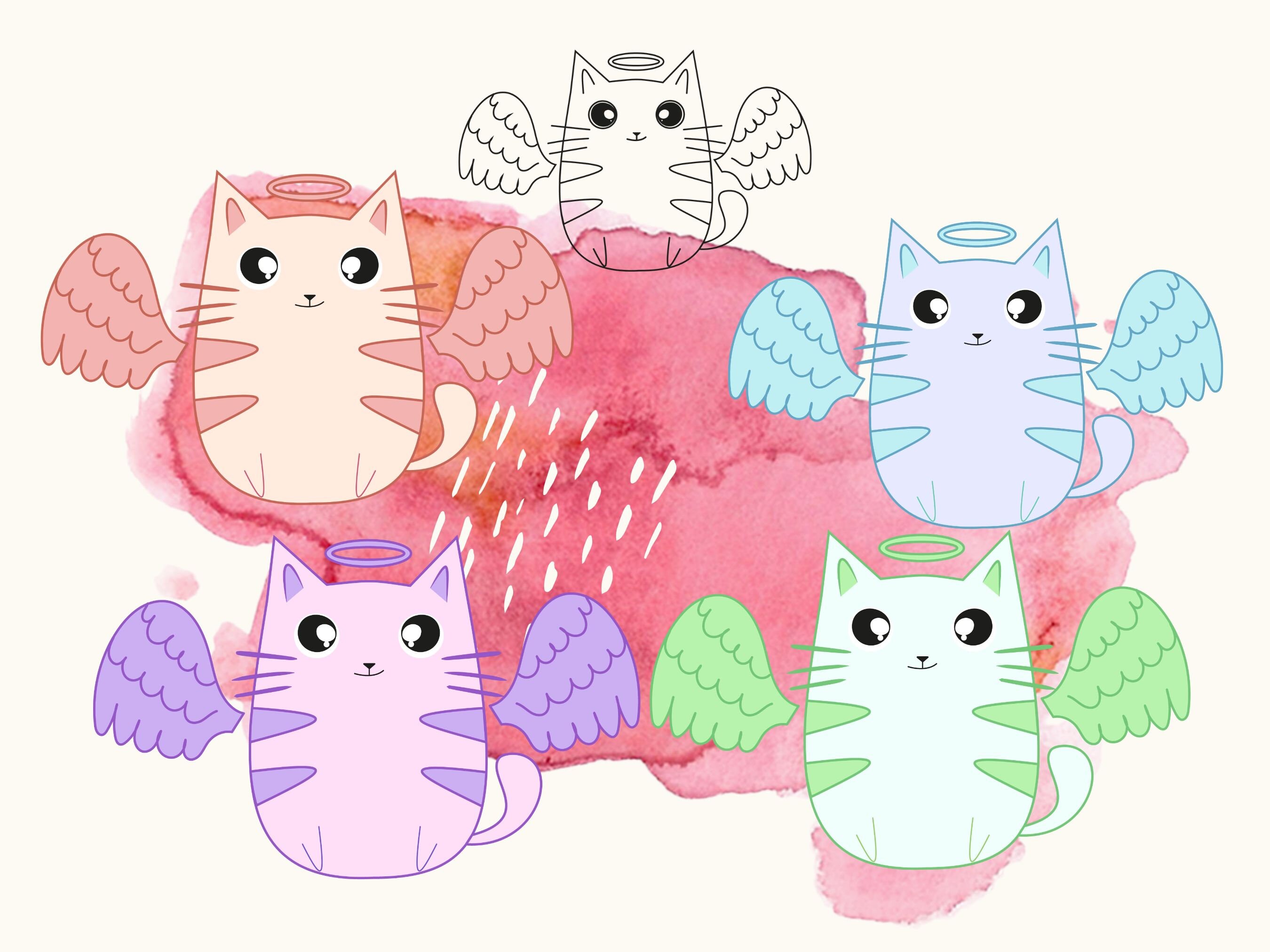 Angel Cats Wings -SVG/PNG/JPEG -wings Digital Download -cricut Wings ...