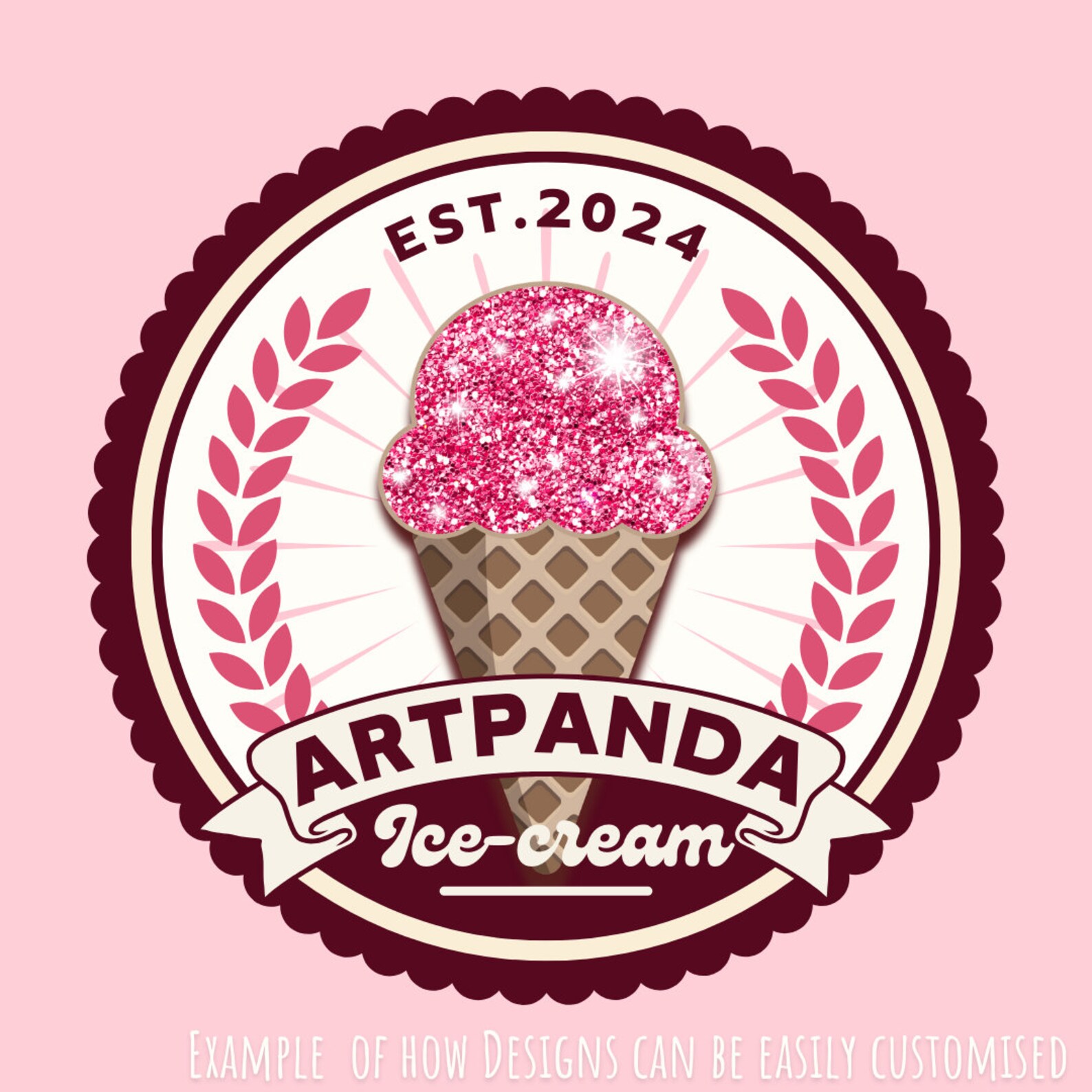 Ice Cream Cones Bundle Sparkle Bundle Digital Download Commercial Use ...