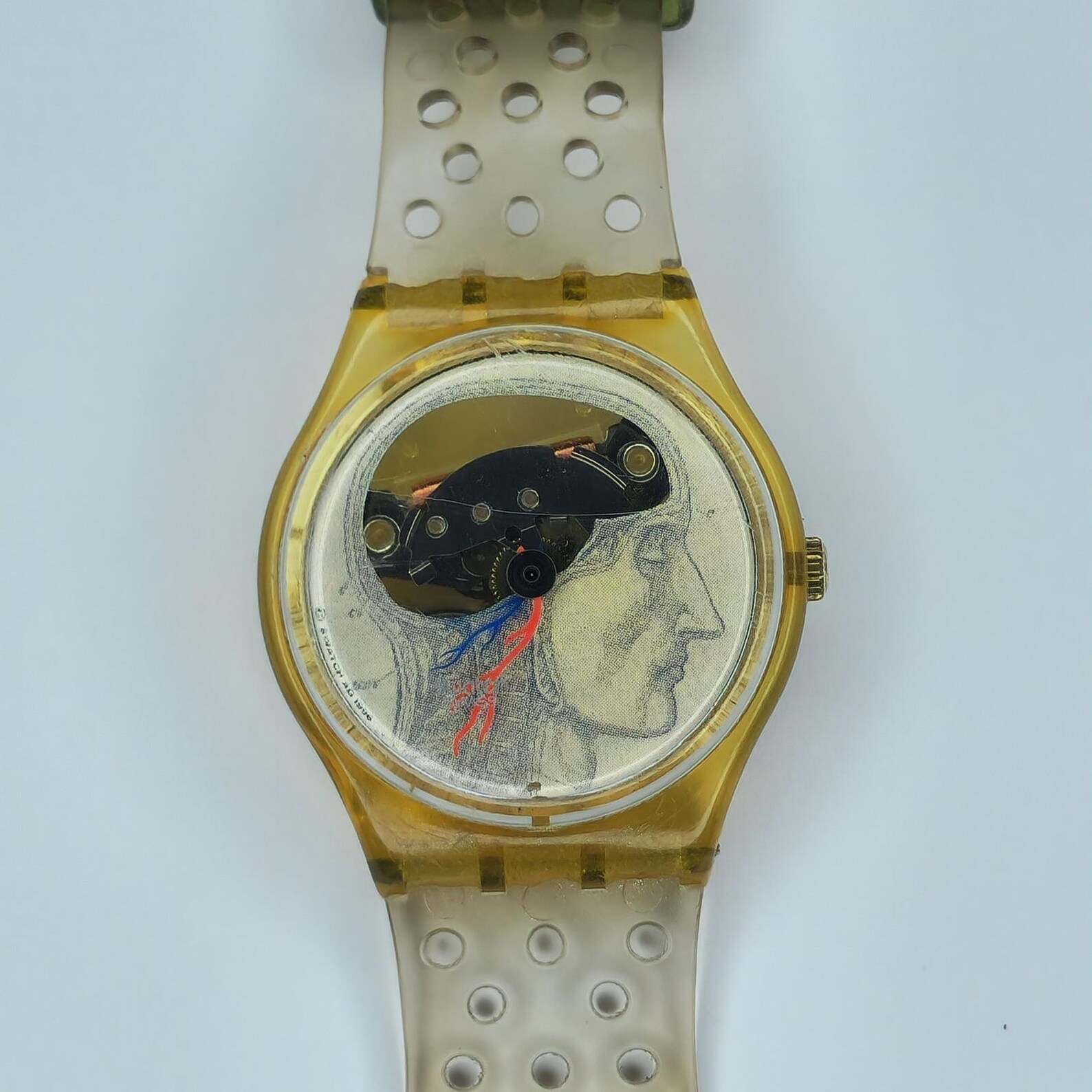Swatch Ticking Brain GZ159 Limited Edition 1996 Collectible Art Watch ...