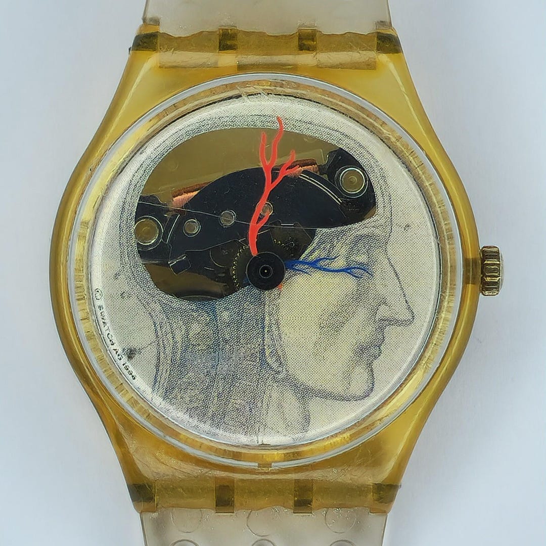 Swatch Ticking Brain GZ159 Limited Edition 1996 Collectible Art Watch ...