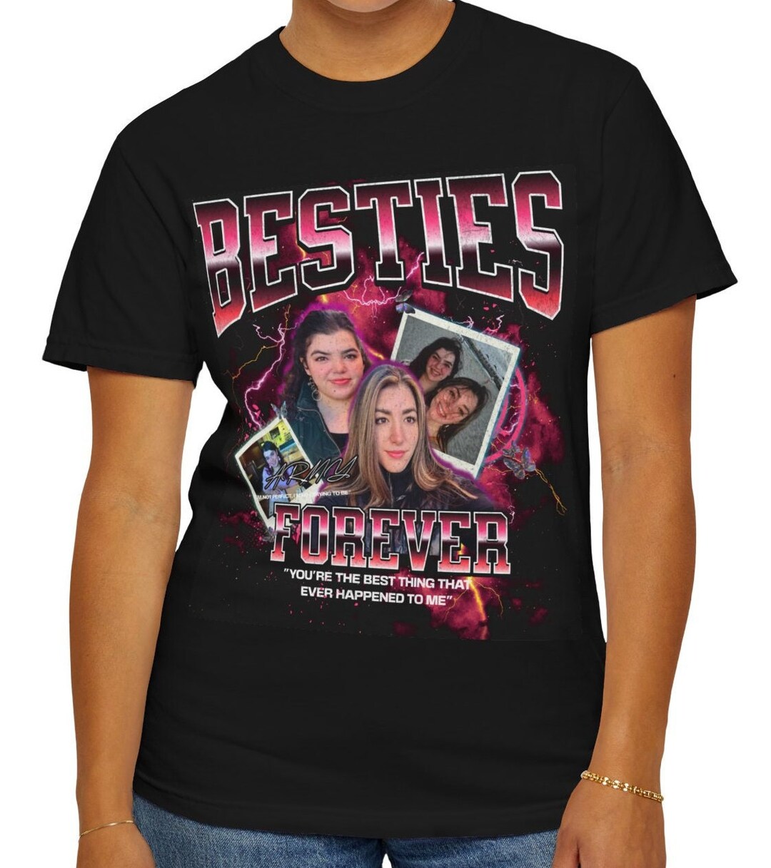 Custom Bootleg Rap Tee Besties Best Friends Vintage T-shirt Girlfriend ...