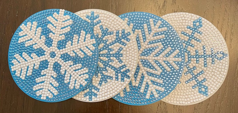 Snowflake Coasters - Etsy