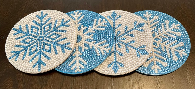Snowflake Coasters - Etsy