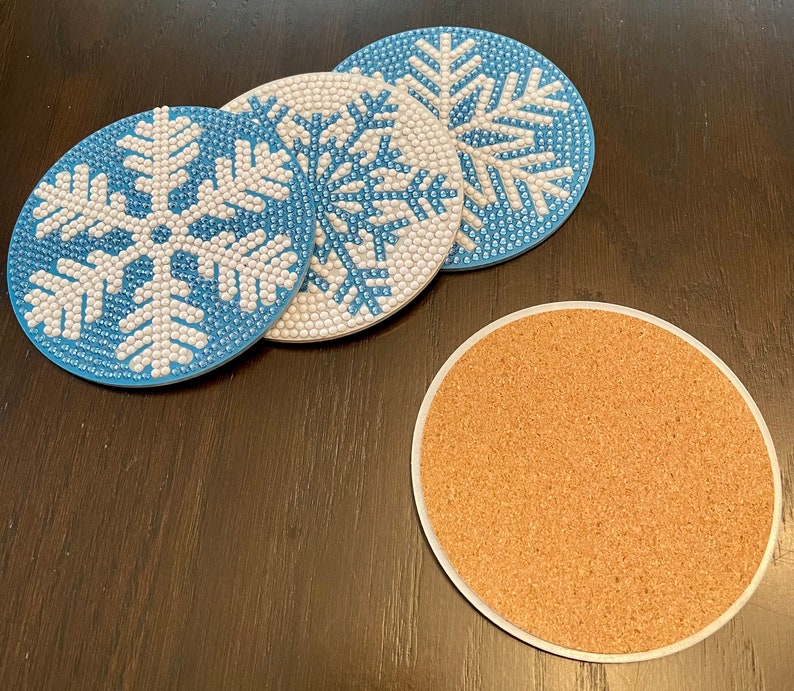 Snowflake Coasters - Etsy