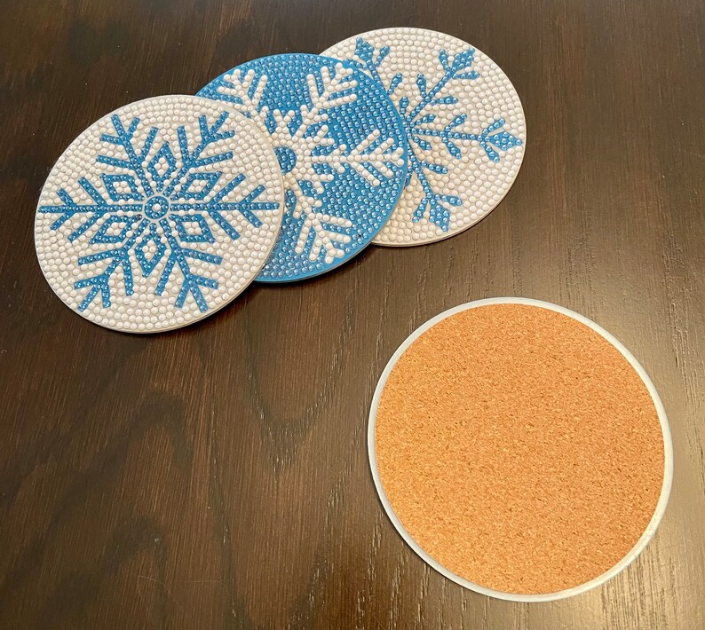 Snowflake Coasters - Etsy
