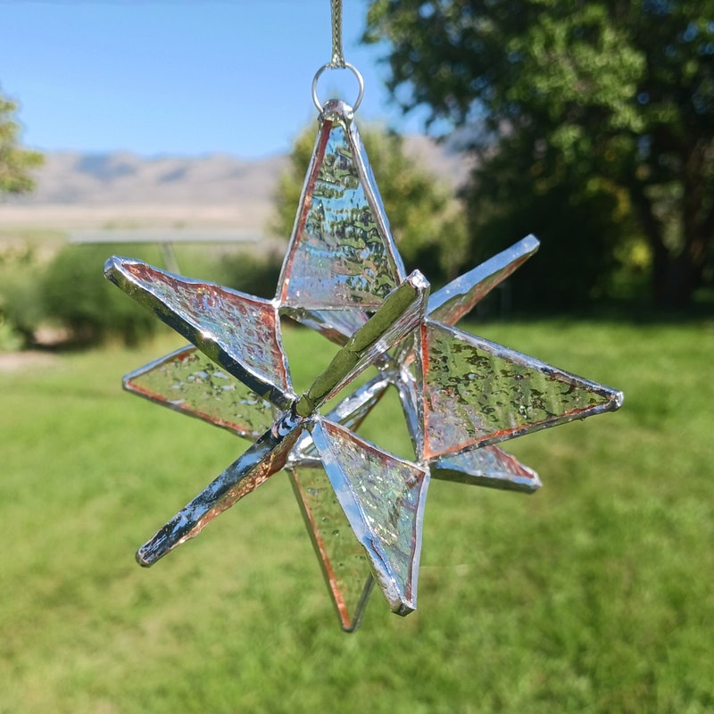 Glass Star Ornament - Etsy