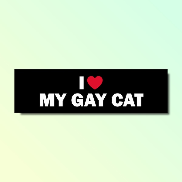 Cat Bumper Sticker - Etsy