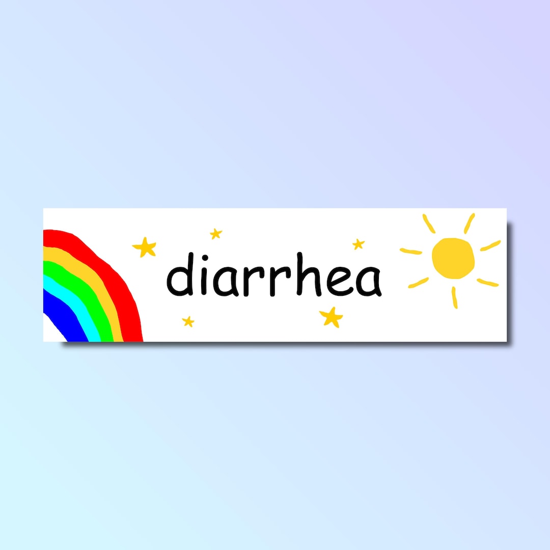 Diarrhea Bumper Sticker, Diarrhea Meme, Funny Bumper Sticker, Silly ...